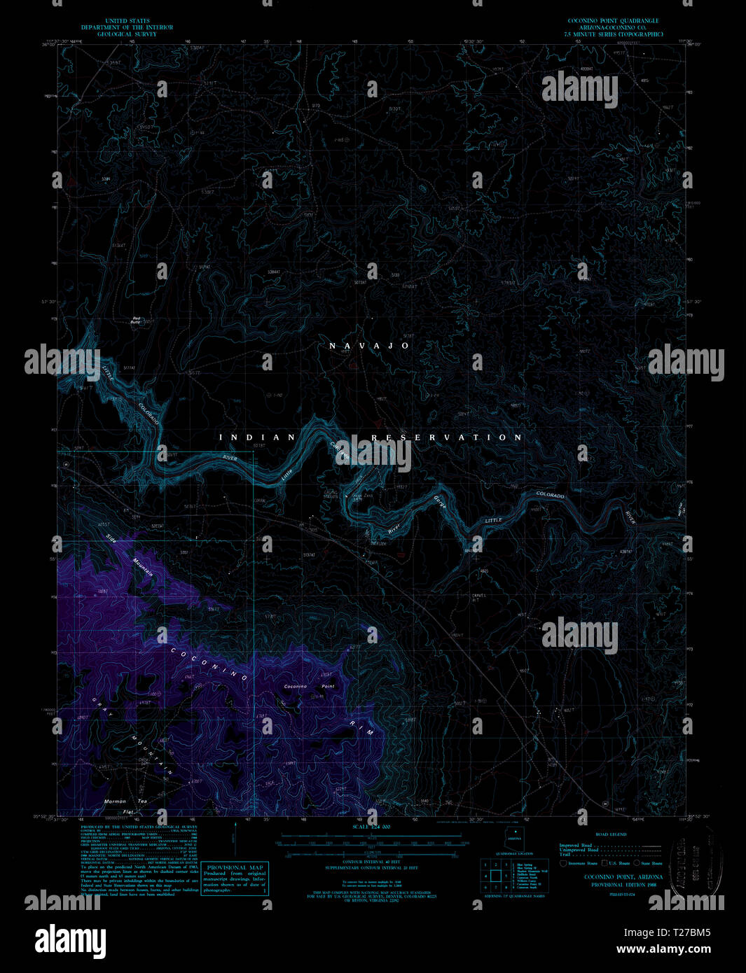 Coconino map hi-res stock photography and images - Alamy