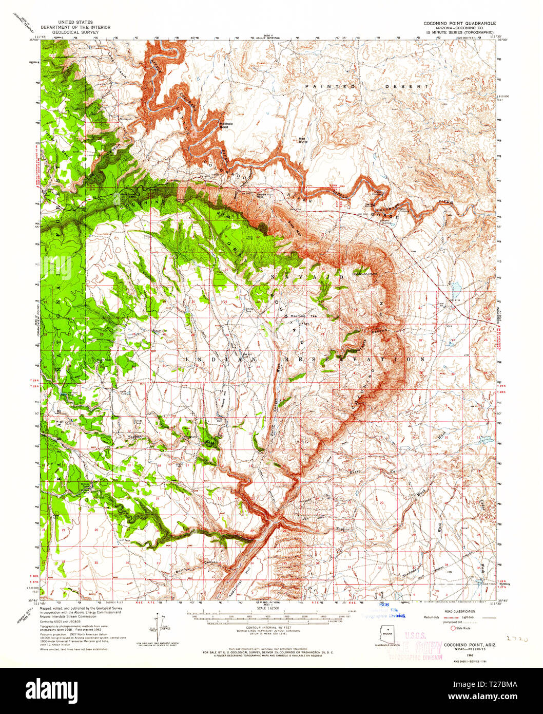 Coconino map hi-res stock photography and images - Alamy