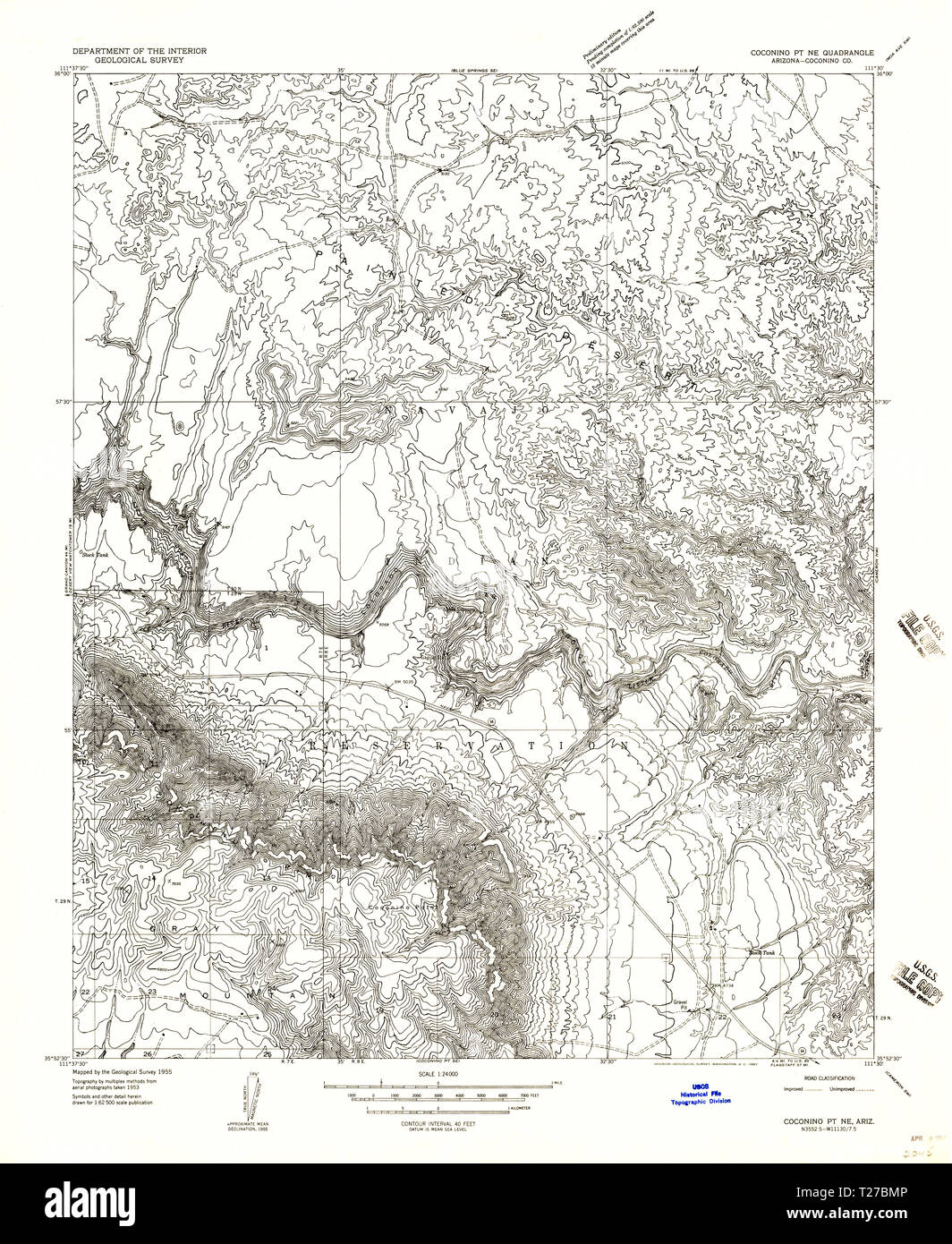 Coconino map hi-res stock photography and images - Alamy