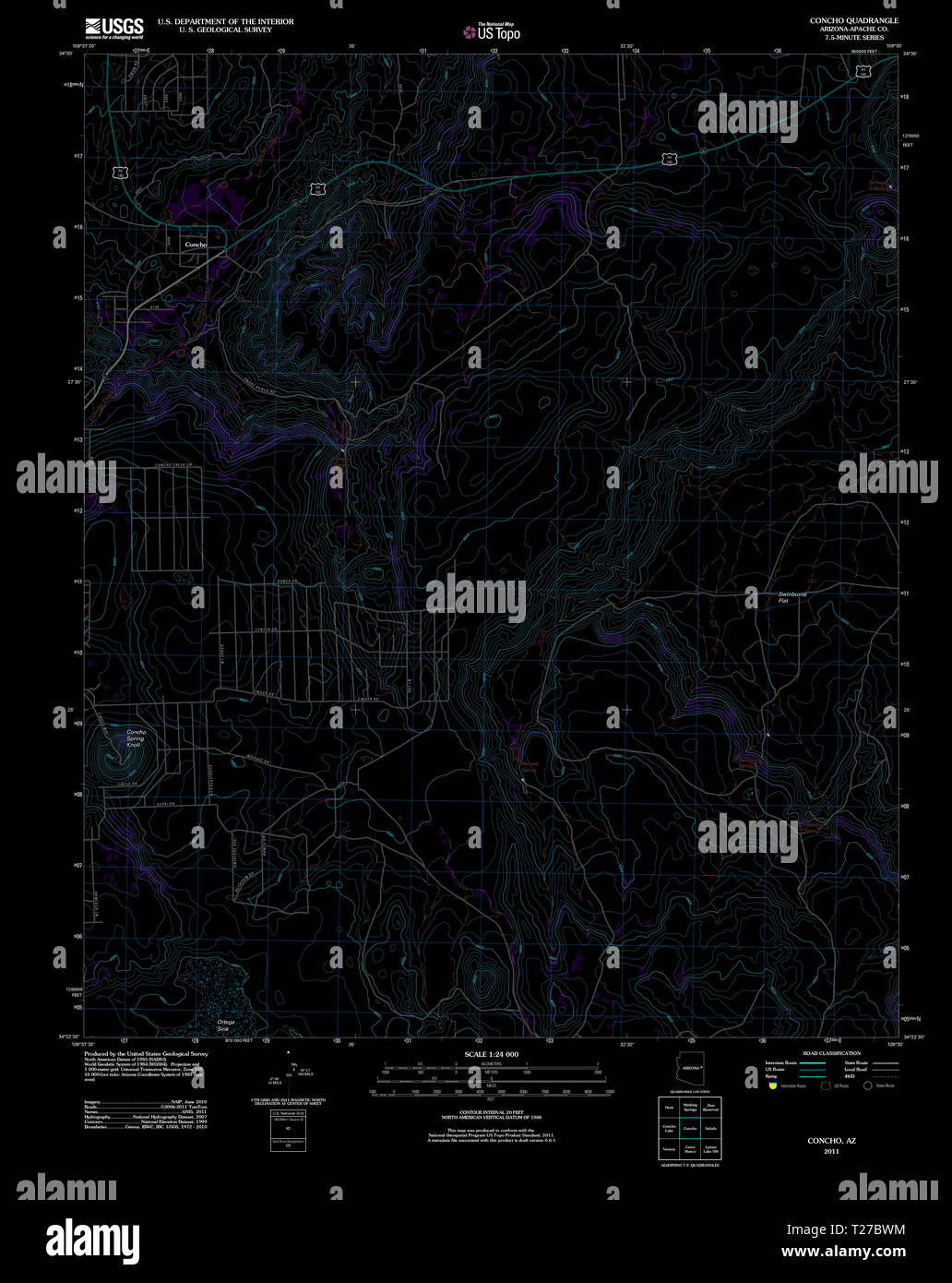 Map of concho hi-res stock photography and images - Alamy