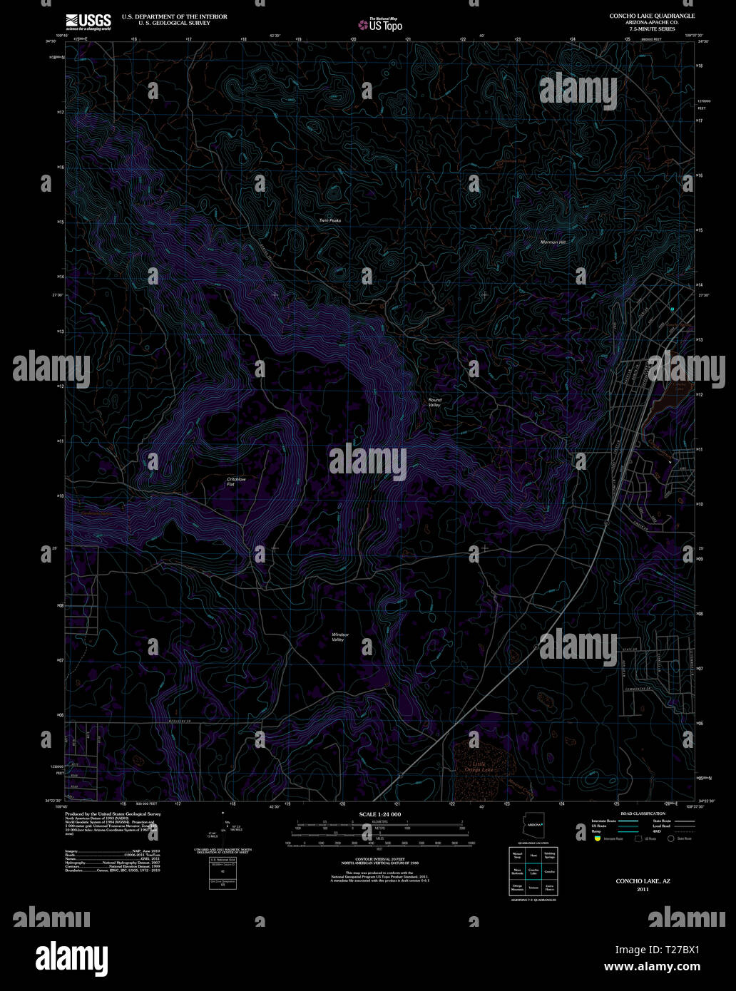 Map of concho hi-res stock photography and images - Alamy