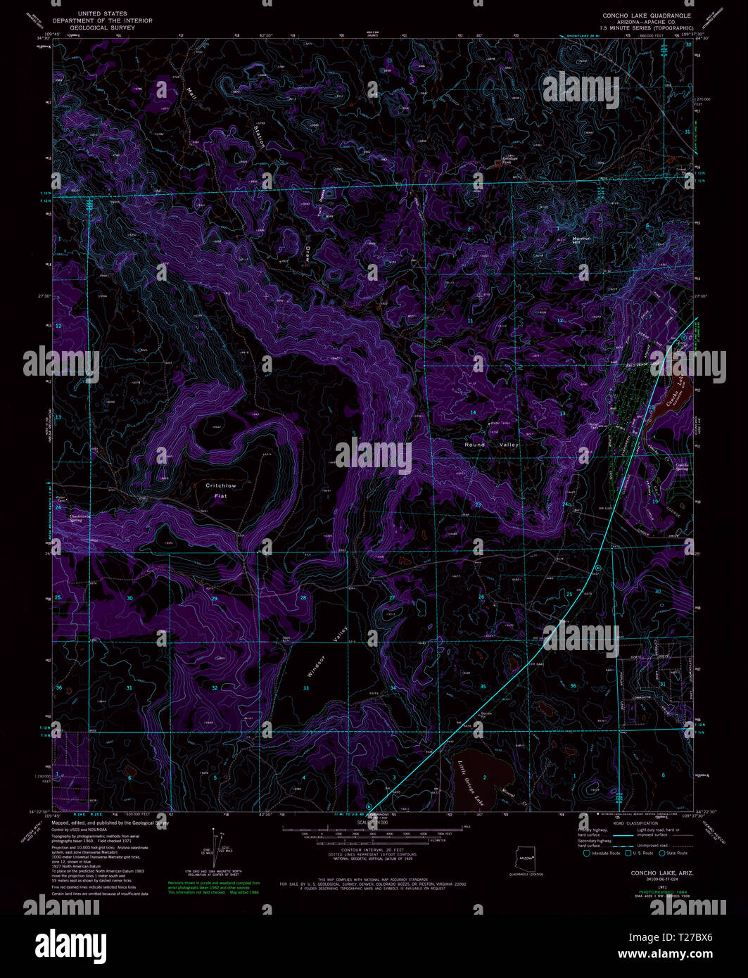 Map of concho hi-res stock photography and images - Alamy
