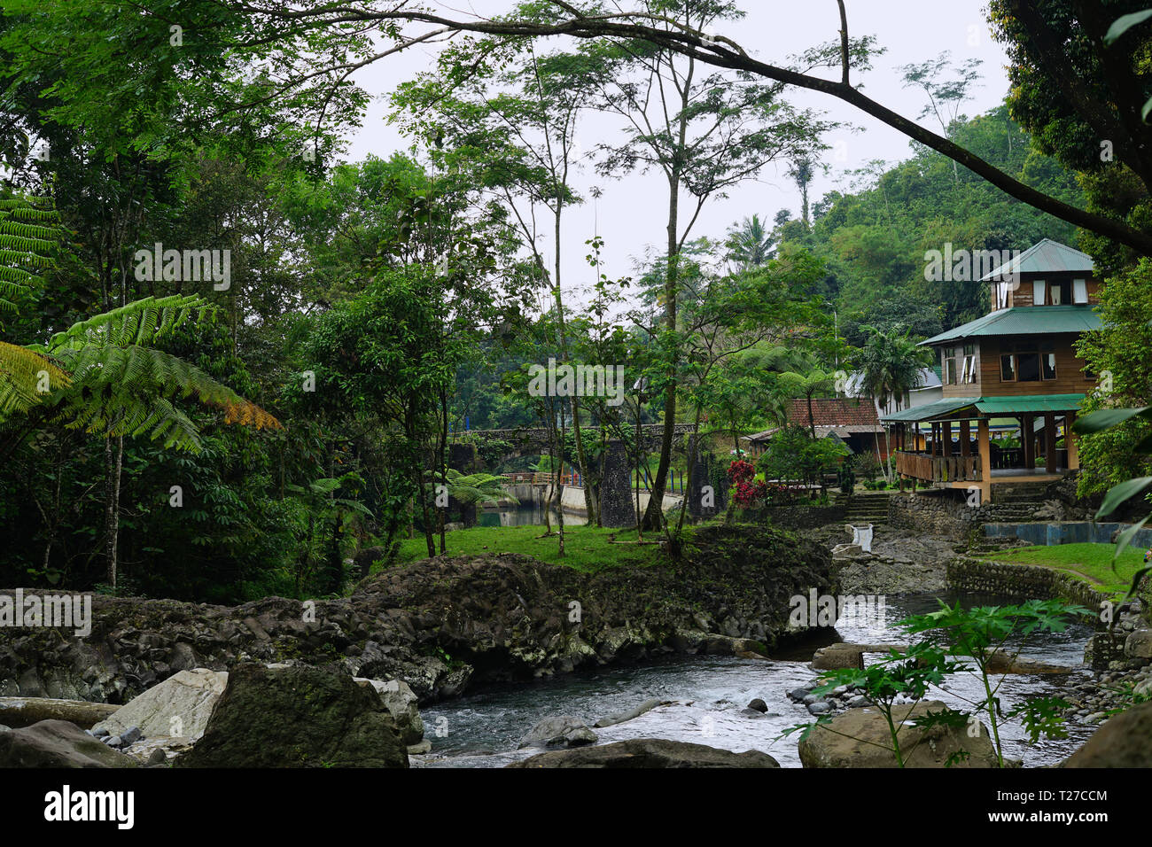 Curug Bayan, Baturaden, Purwokerto, Central Java, Indonesia Stock Photo ...