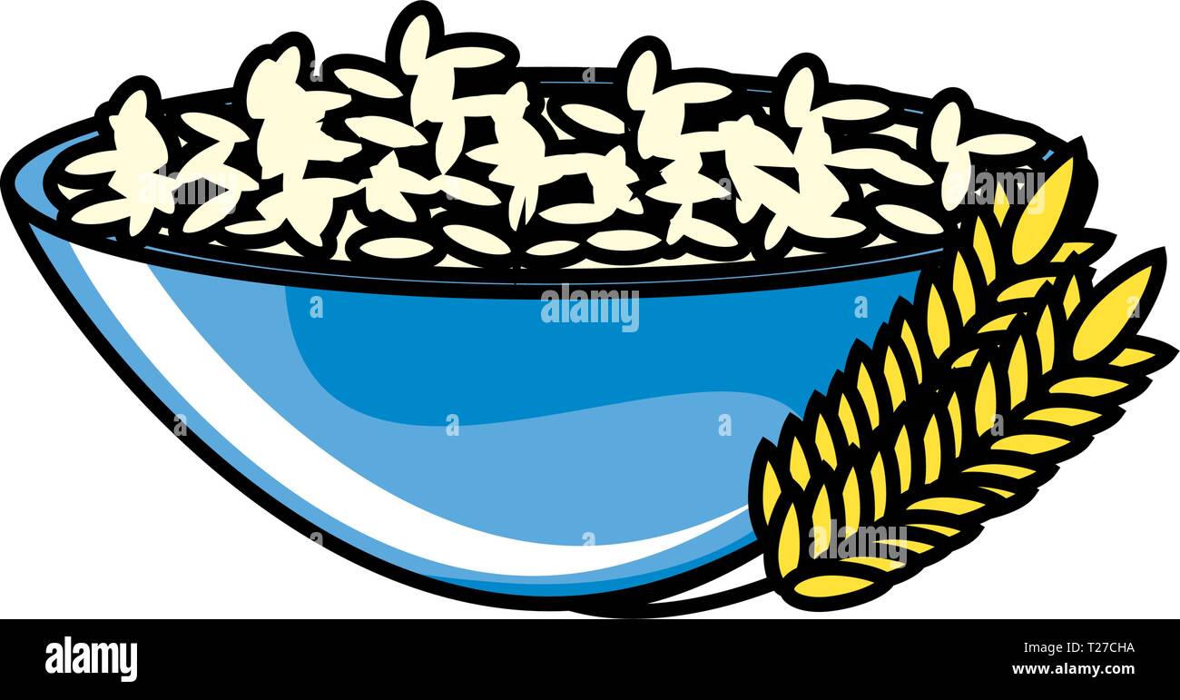 spike and rice dish vector illustration design Stock Vector Image & Art ...