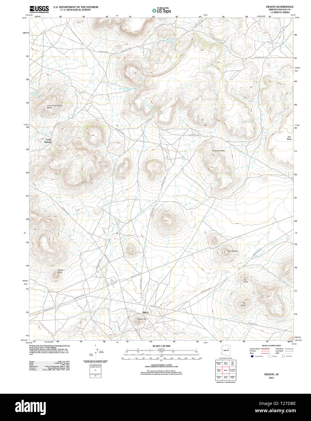 Dilkon map hi-res stock photography and images - Alamy