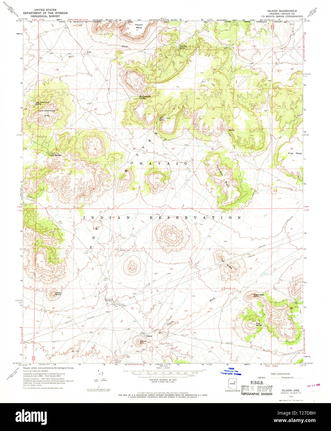 Dilkon arizona map hi-res stock photography and images - Alamy