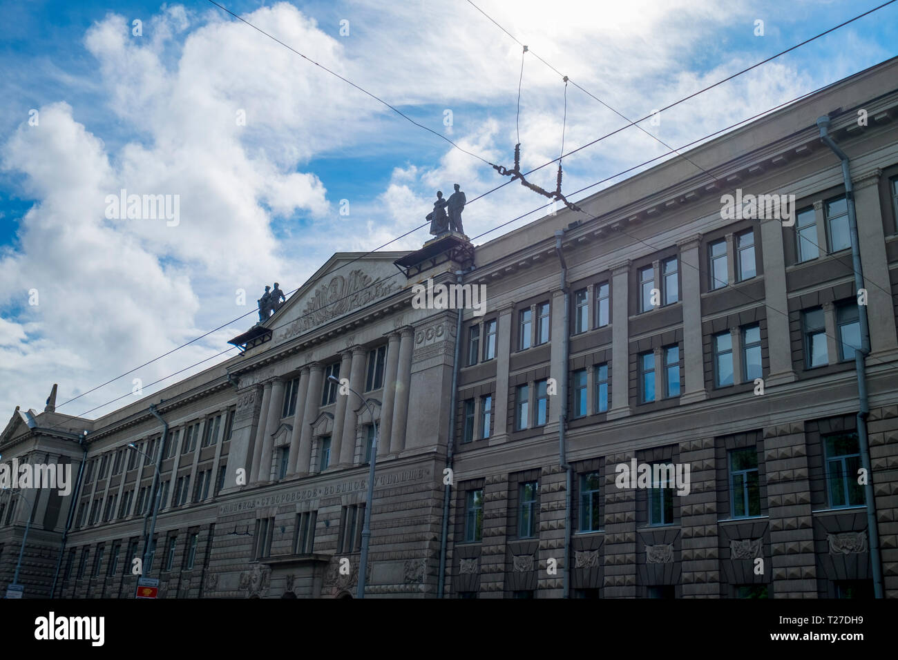 Typical Stalin, Russian planned architecture style of a building in ...