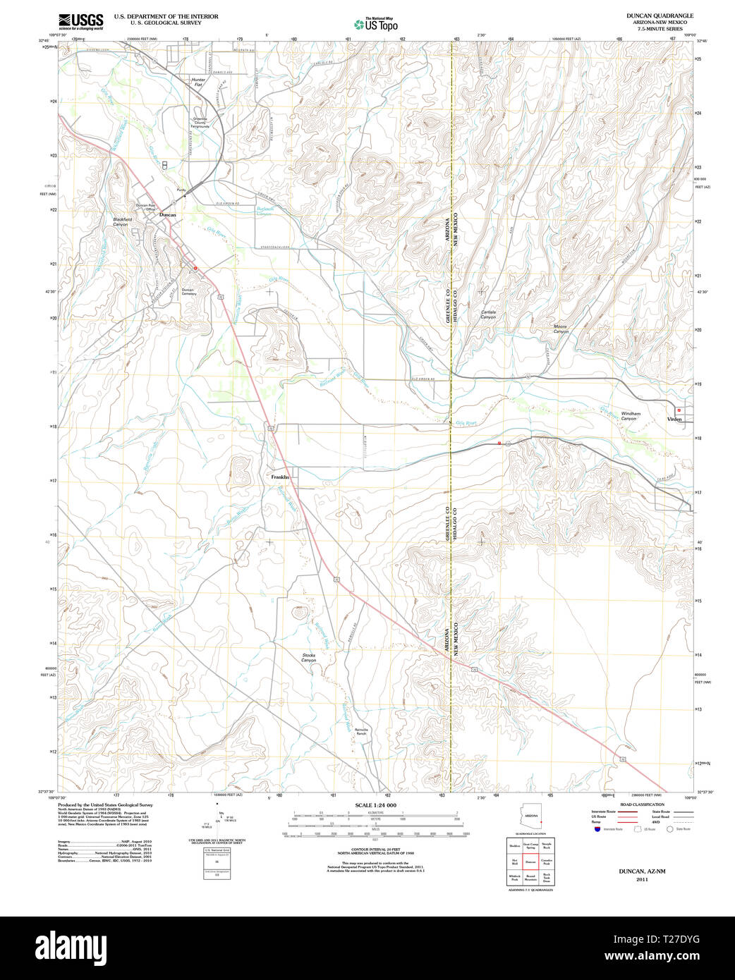 Duncan map hi-res stock photography and images - Alamy