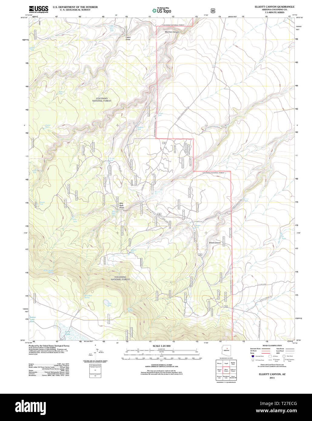 Map of elliott hi-res stock photography and images - Alamy