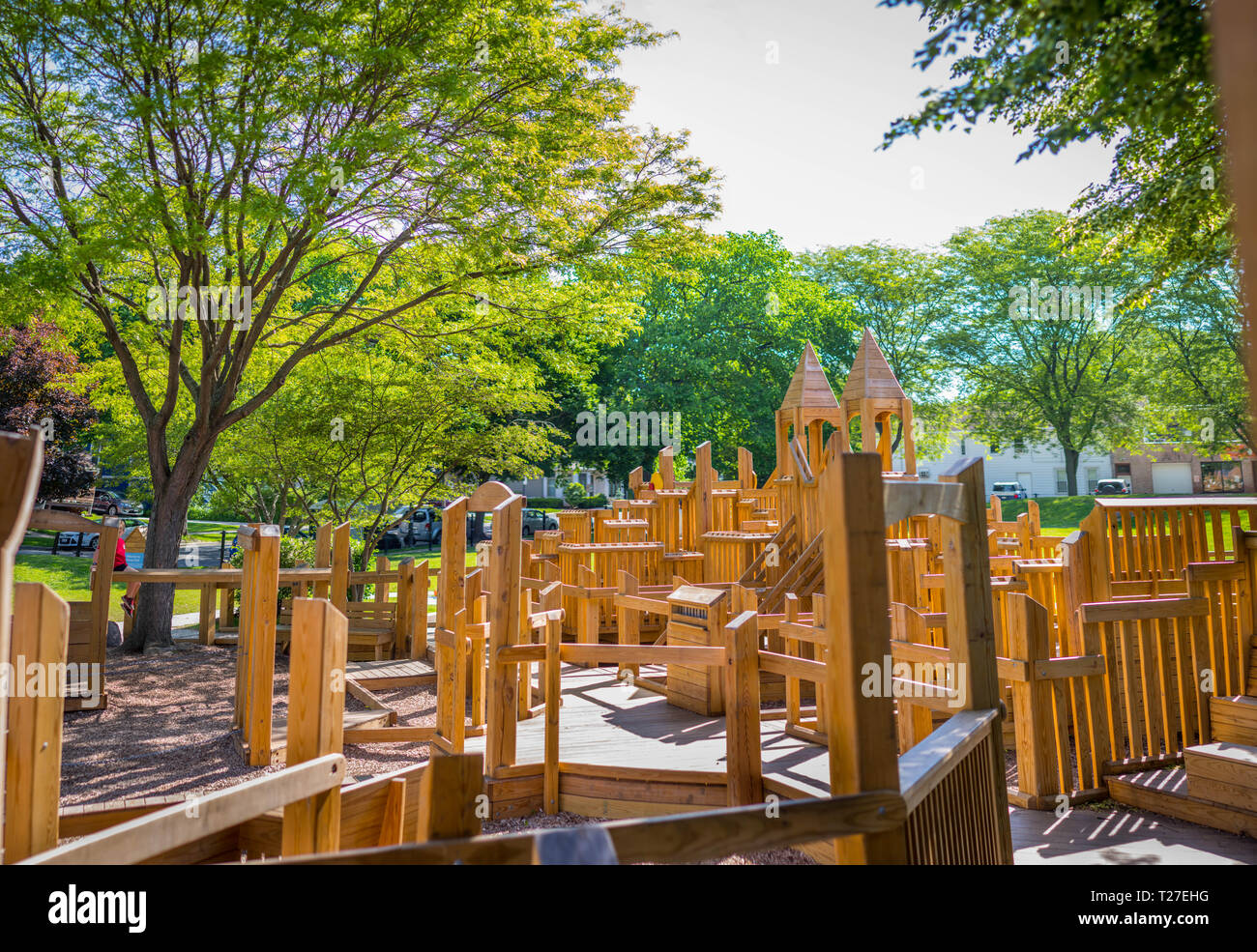 Empty kids park hi-res stock photography and images - Alamy