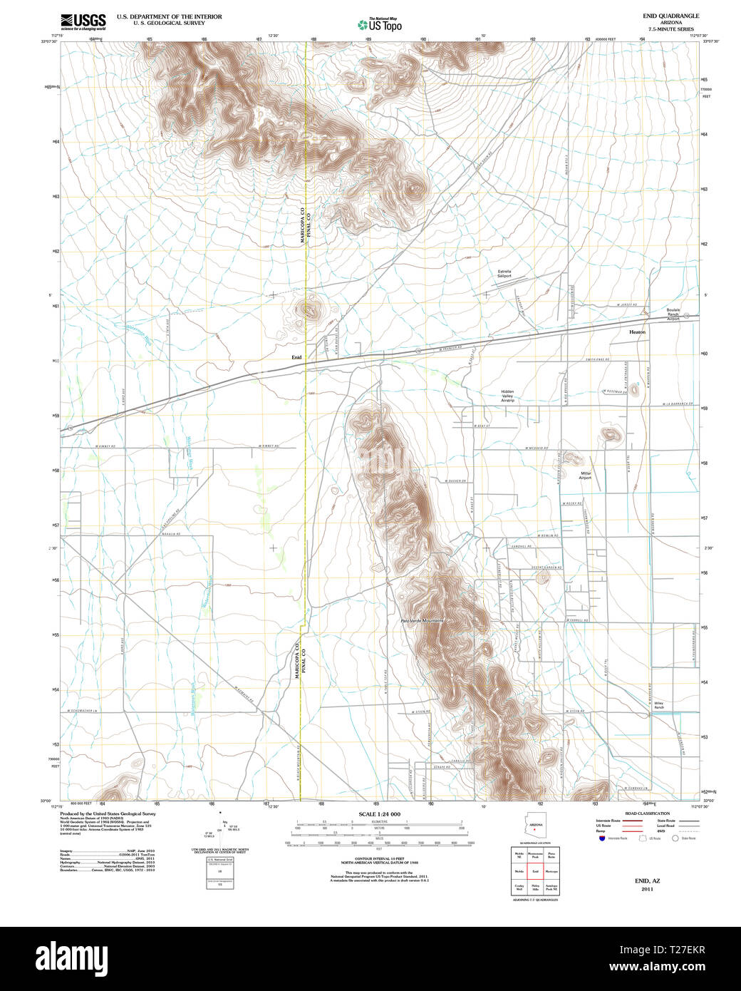 Map of enid hi-res stock photography and images - Alamy