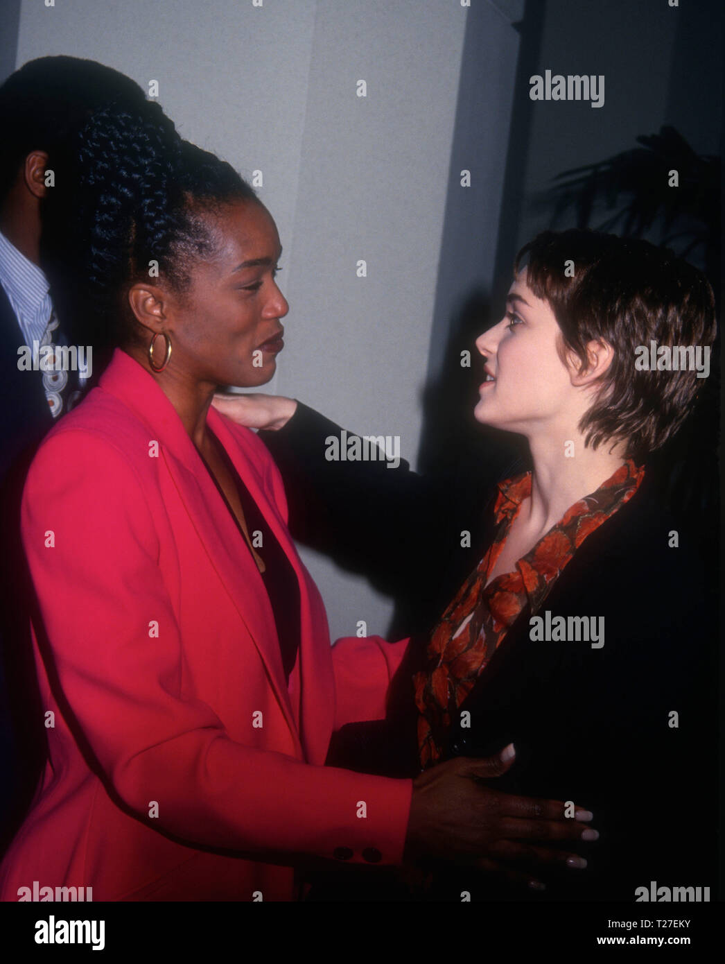 BEVERLY HILLS, CAQ - MARCH 8: Actress Angela Bassett and actress Winona ...