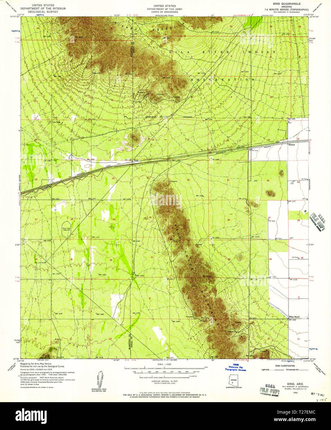 Map of enid hi-res stock photography and images - Alamy