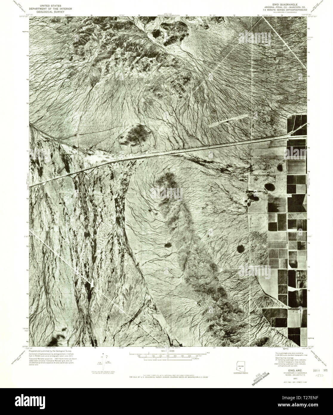 Map of enid hi-res stock photography and images - Alamy