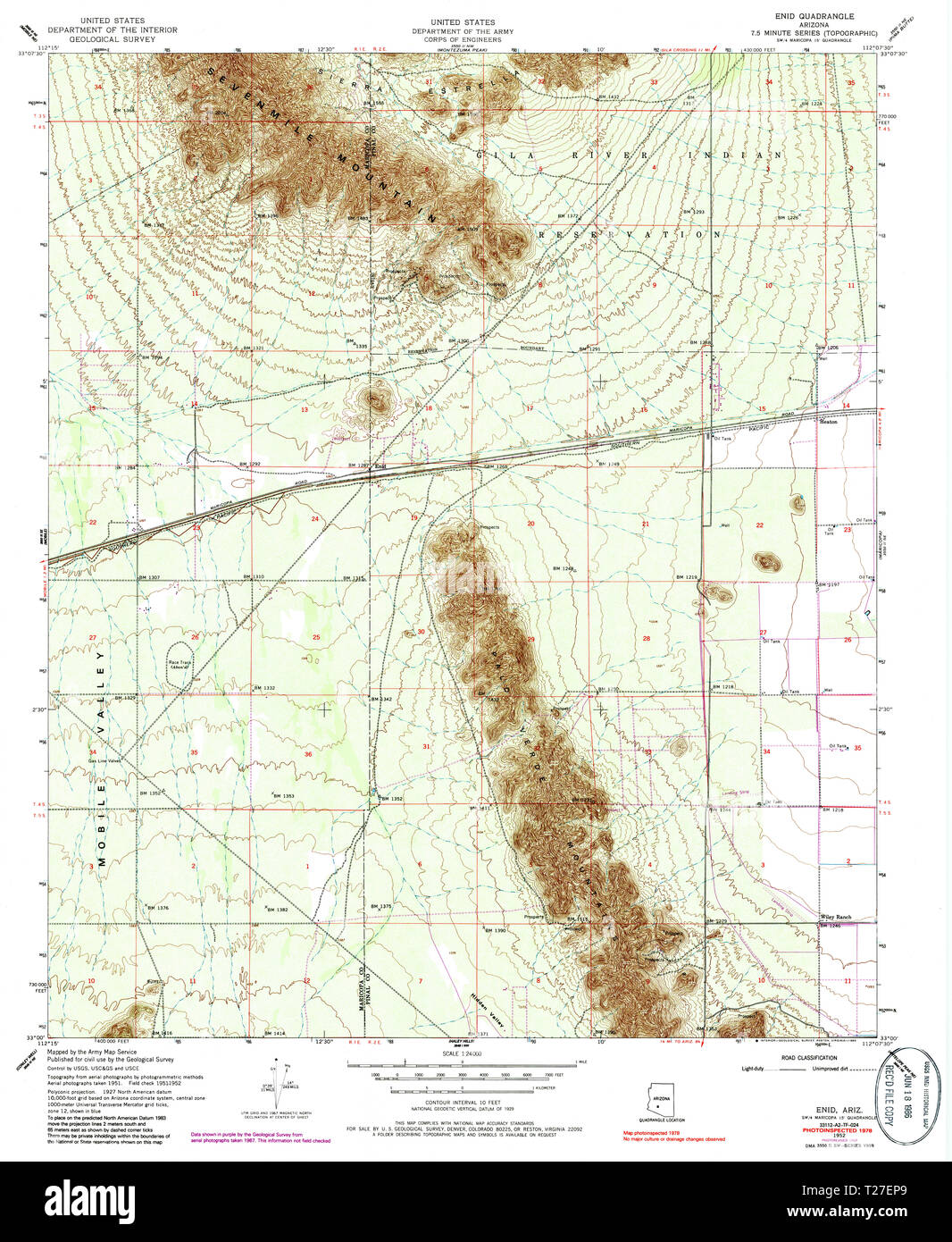 Map of enid hi-res stock photography and images - Alamy