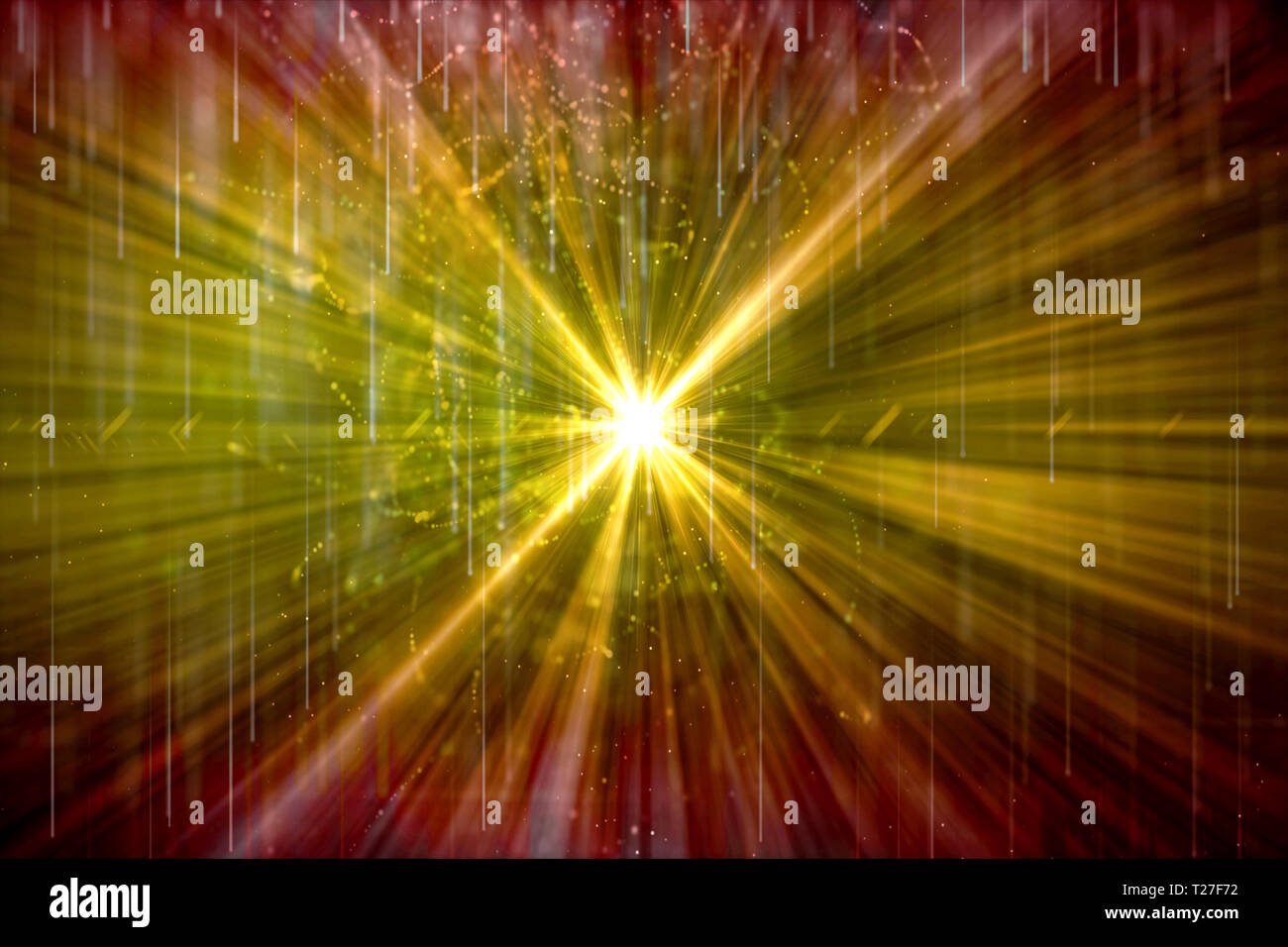 Abstract artistic digital energy exploding into an artwork multicolored ...