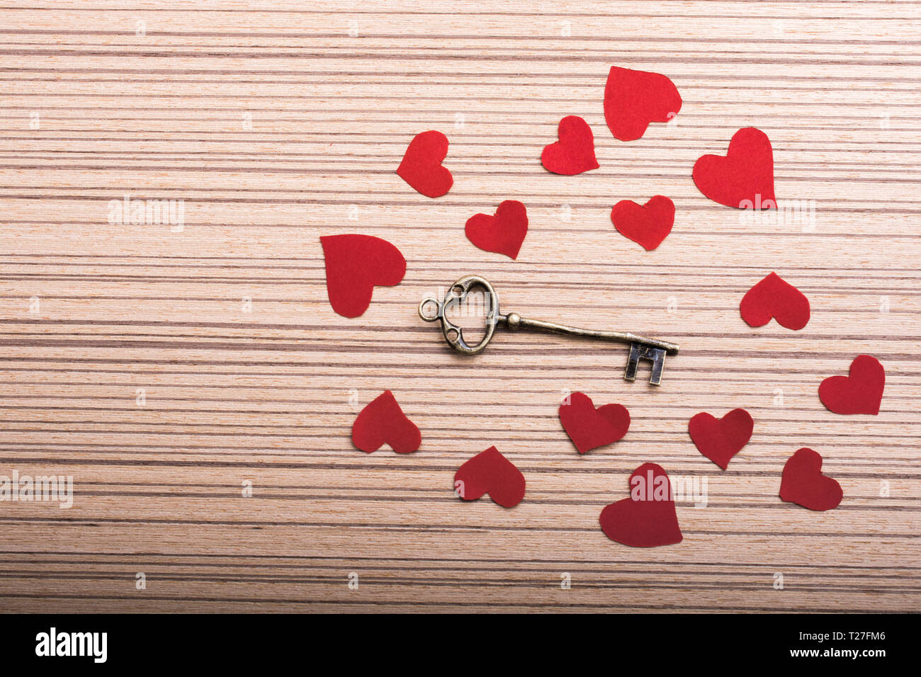 Key in heart shape icons as Love concept Stock Photo - Alamy