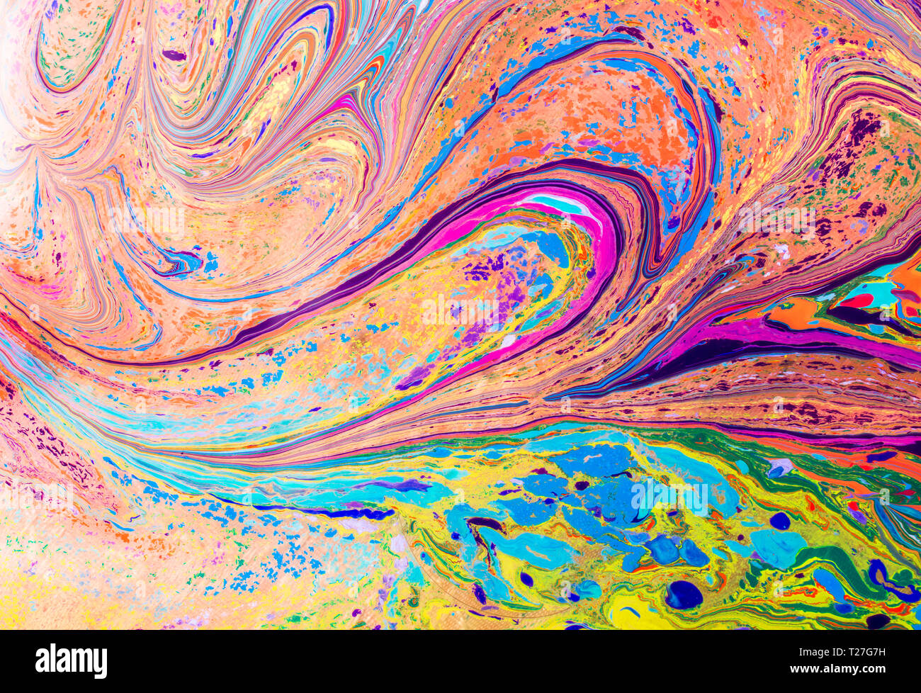 Traditional marbling artwork patterns as colorful abstract background ...