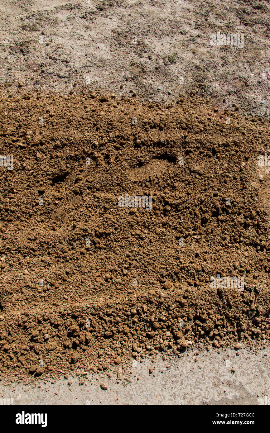 Soil surface as a background texture Stock Photo - Alamy