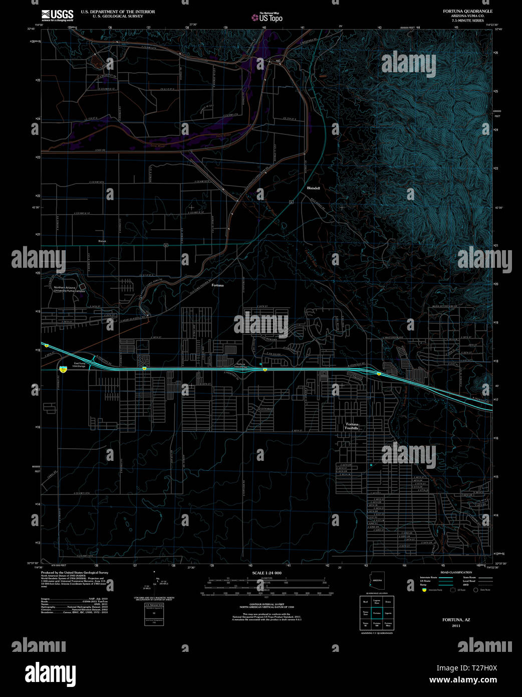 Map of fortuna hi-res stock photography and images - Alamy