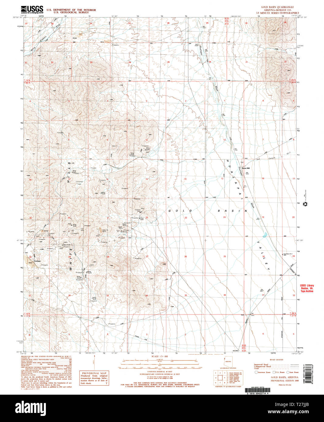 Arizona gold map hi-res stock photography and images - Alamy