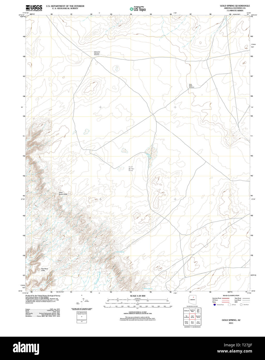 Arizona gold map hi-res stock photography and images - Alamy