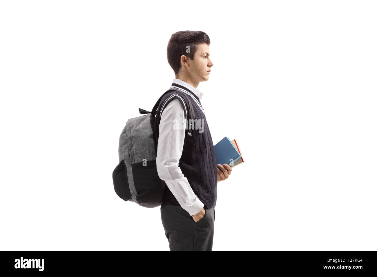 School boy adolescent uniform hi-res stock photography and images - Alamy
