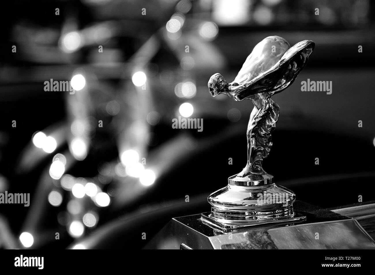 Silver rolls royce phantom Black and White Stock Photos & Images - Alamy