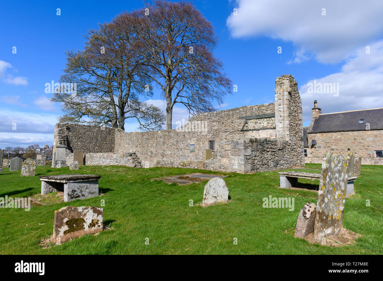 Kinkell Church - a medieval church - near Inverurie, Aberdeenshire ...