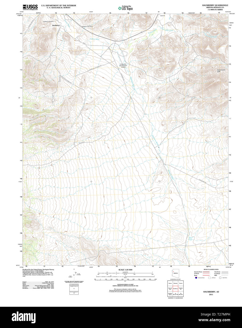 Map of hackberry hi-res stock photography and images - Alamy