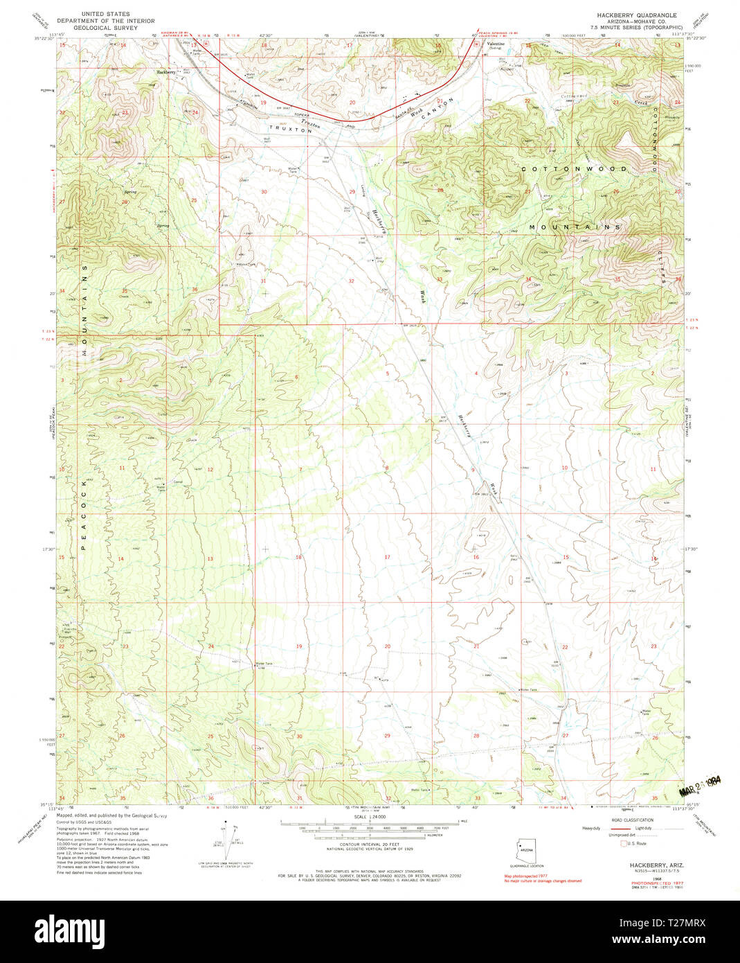Map of hackberry hi-res stock photography and images - Alamy