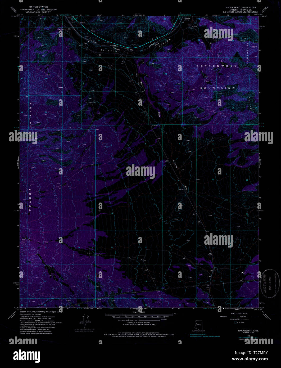 Map of hackberry hi-res stock photography and images - Alamy