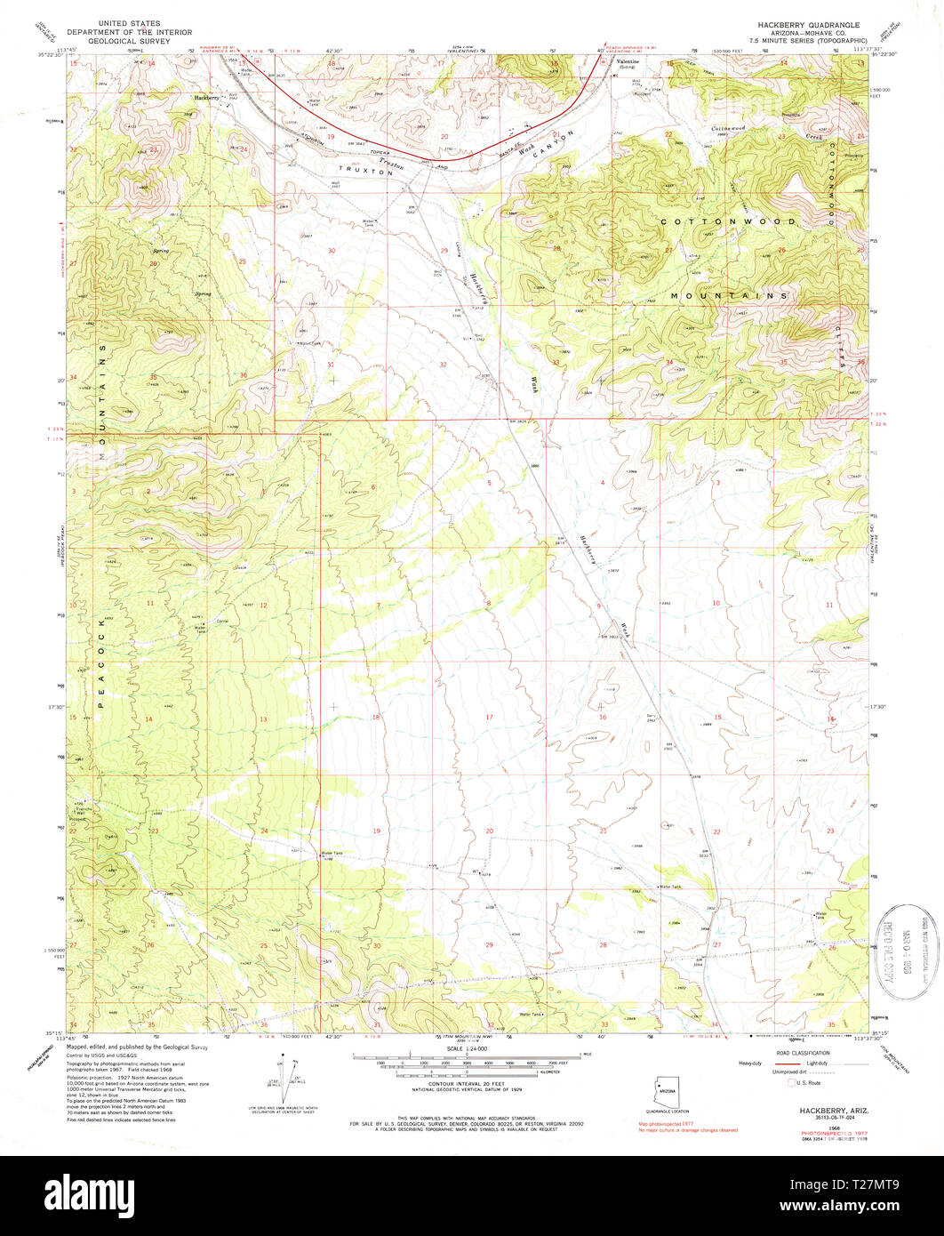 Map of hackberry hi-res stock photography and images - Alamy