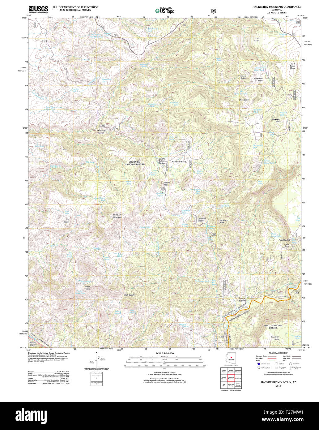 Map of hackberry hi-res stock photography and images - Alamy