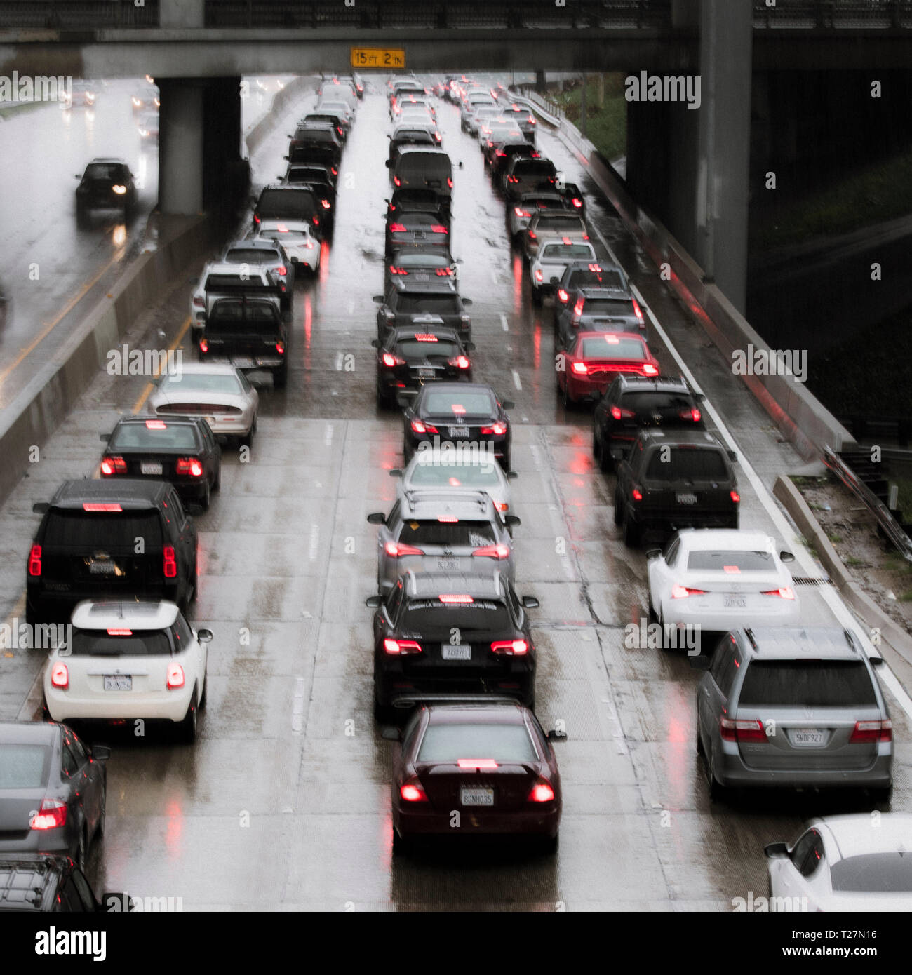 Traffic Jam In Rain On Stock Photos & Traffic Jam In Rain On Stock ...