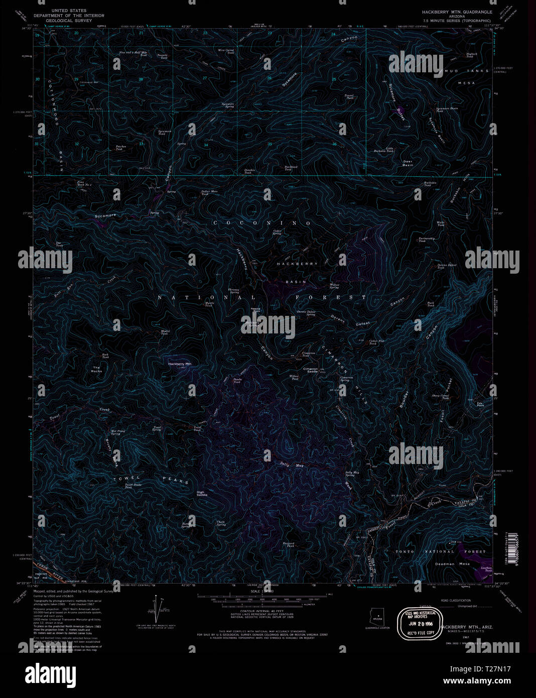 Map of hackberry hi-res stock photography and images - Alamy