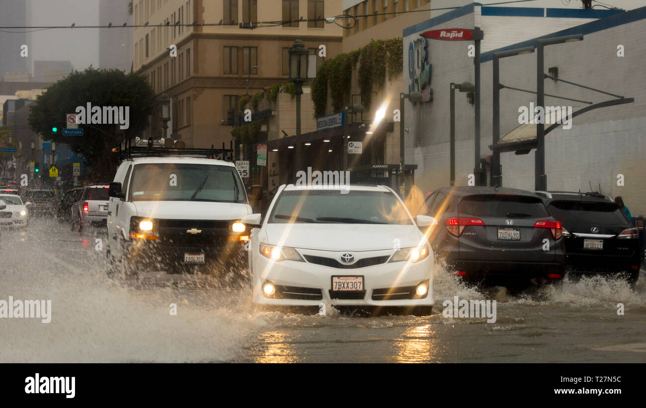 4x4 car driving through flood hi-res stock photography and images - Alamy