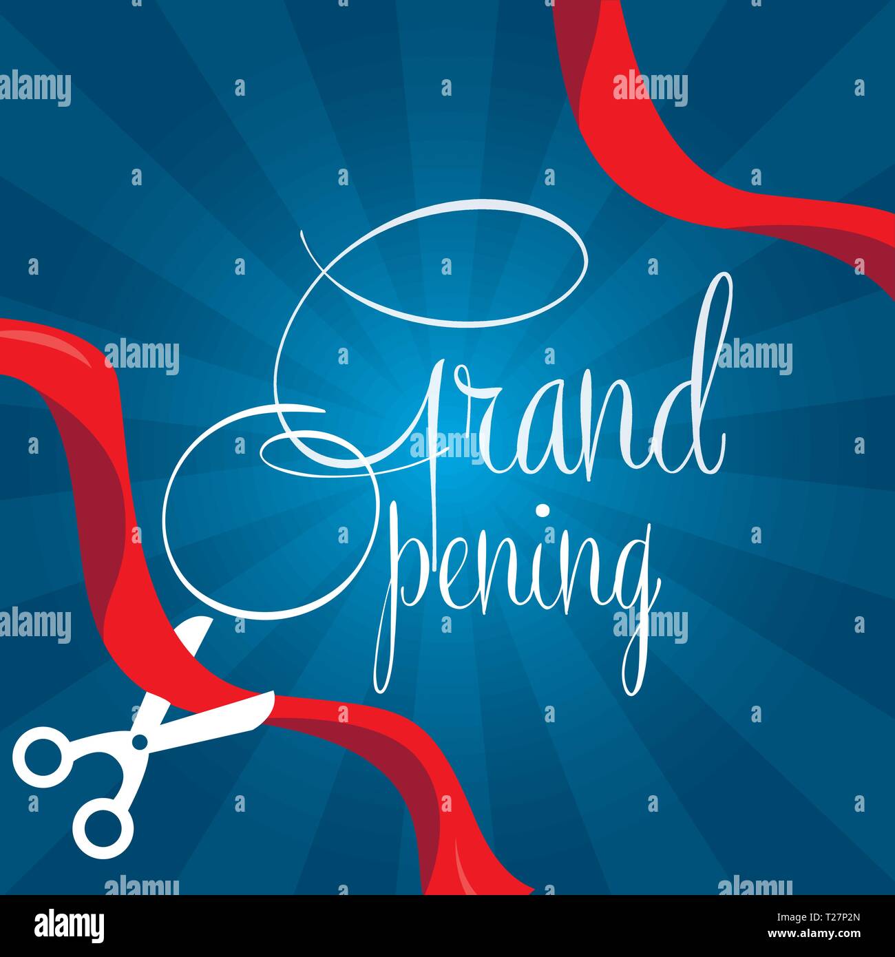 commercial grand opening scissors vector illustration design Stock ...