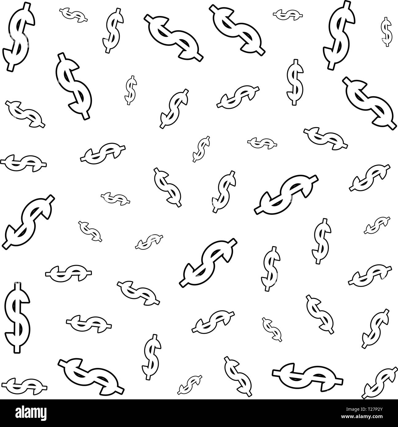 dollar sign money currency background vector illustration Stock Vector ...