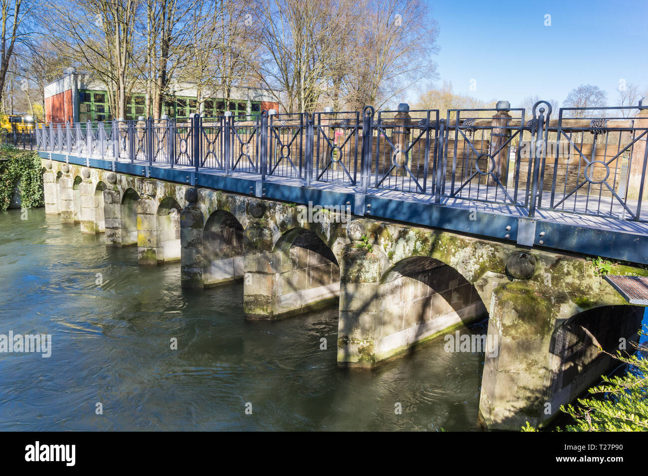 Old stone bridge in historic city Lippstadt, GErmany Stock Photo - Alamy