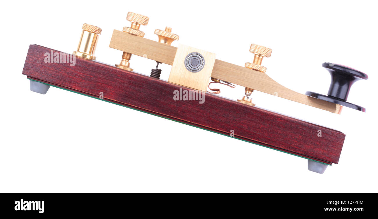 Morse Key Isolated Stock Photo - Alamy