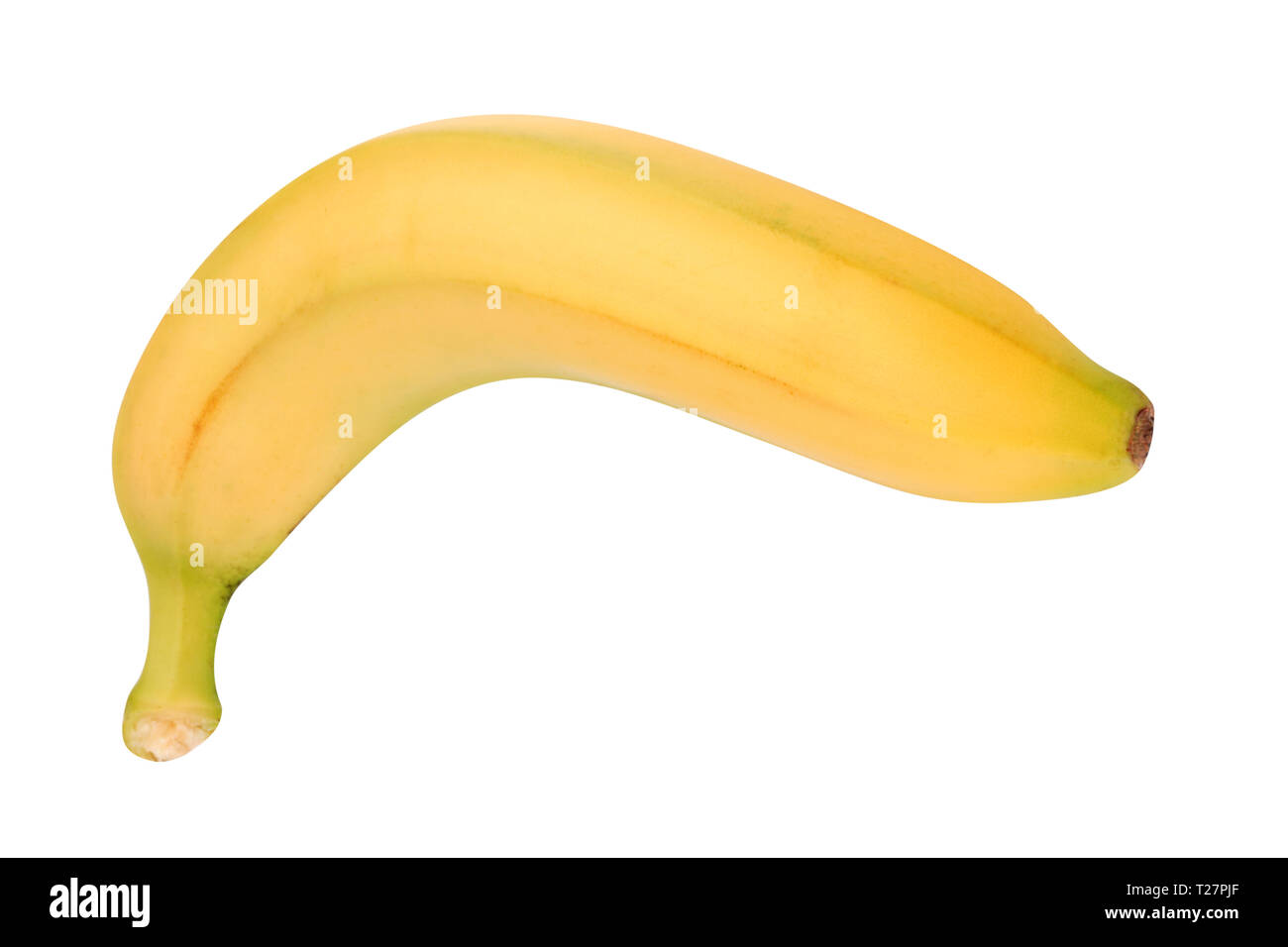 Yellow Banana Isolated Stock Photo - Alamy