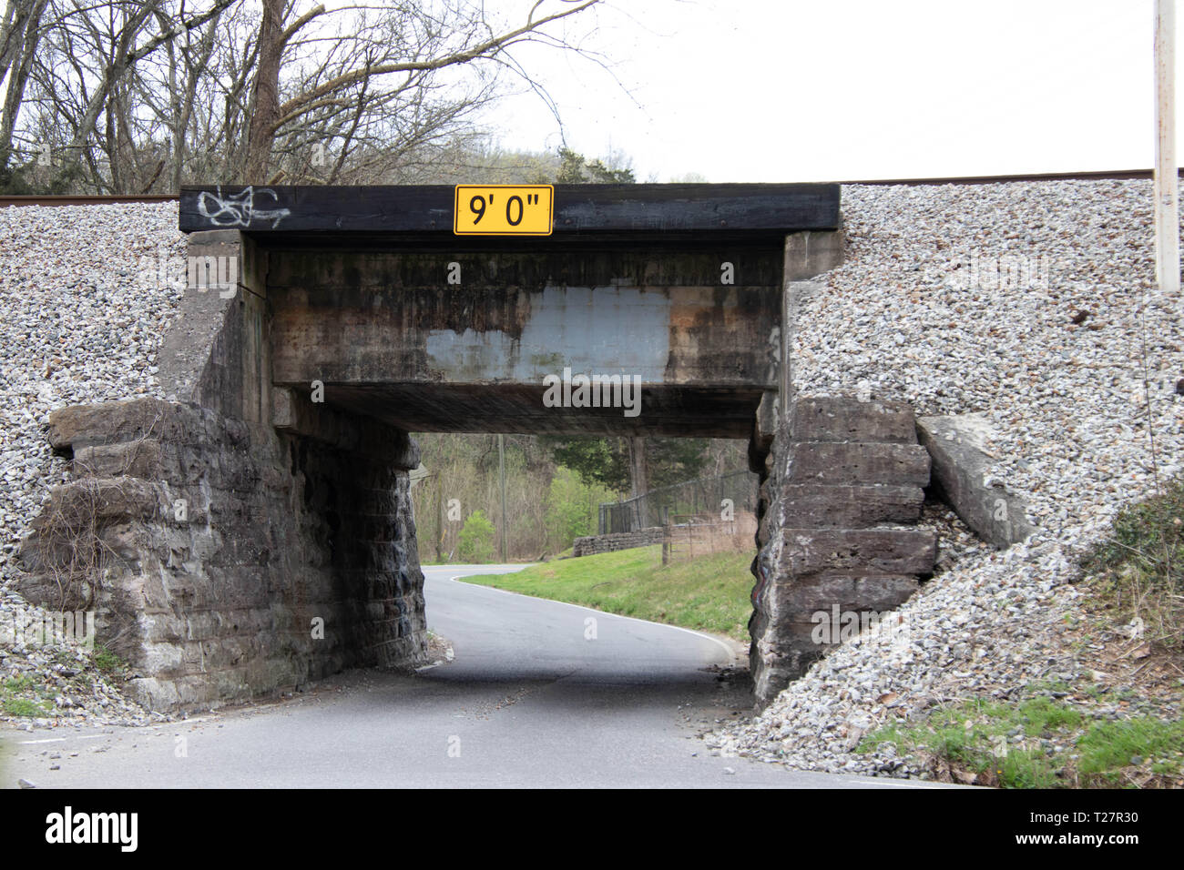 Train Tracks Underpass Stock Photo - Alamy
