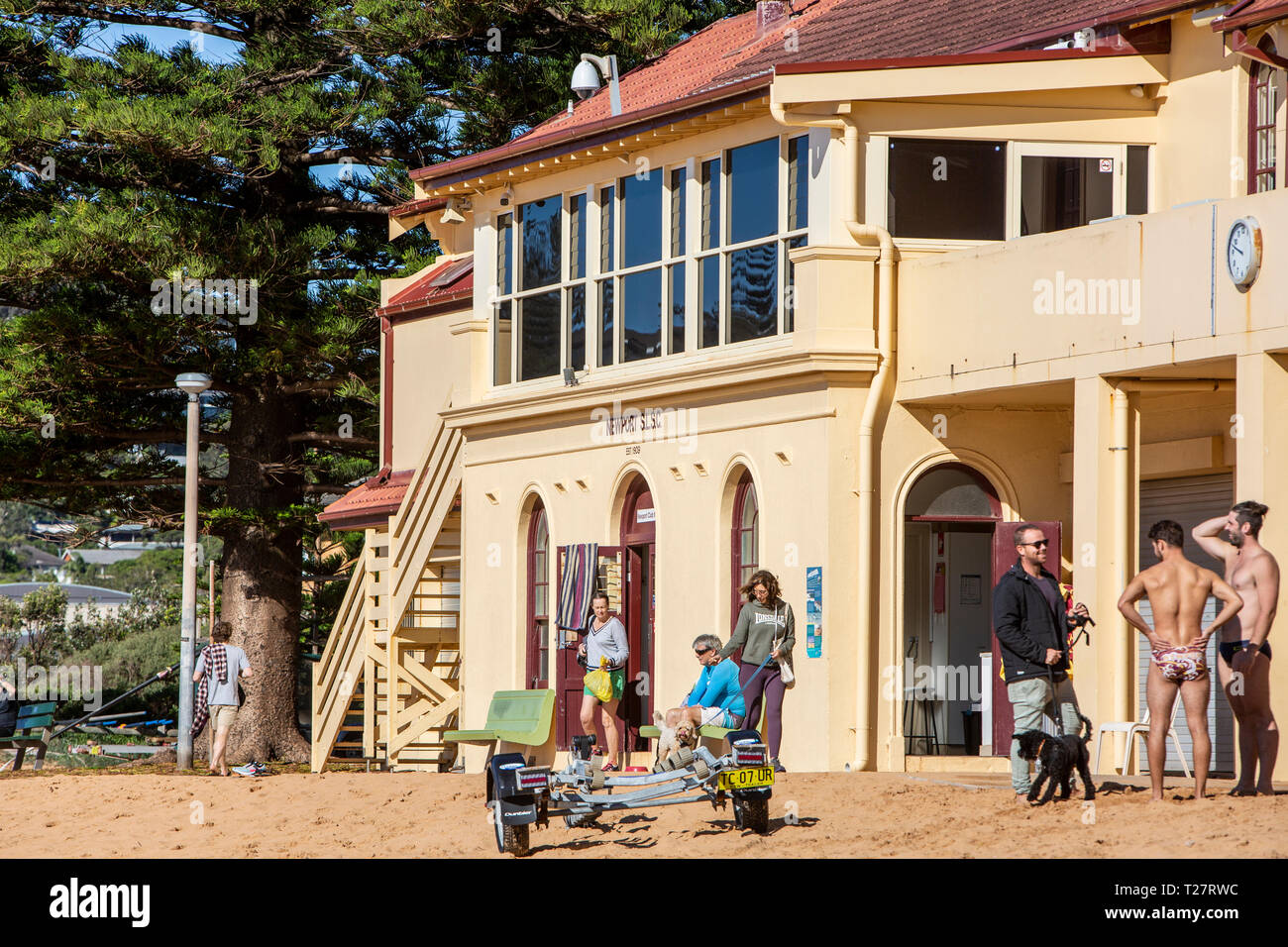 Australian surf life saving club SLSC at Newport beach,Sydney,Australia ...
