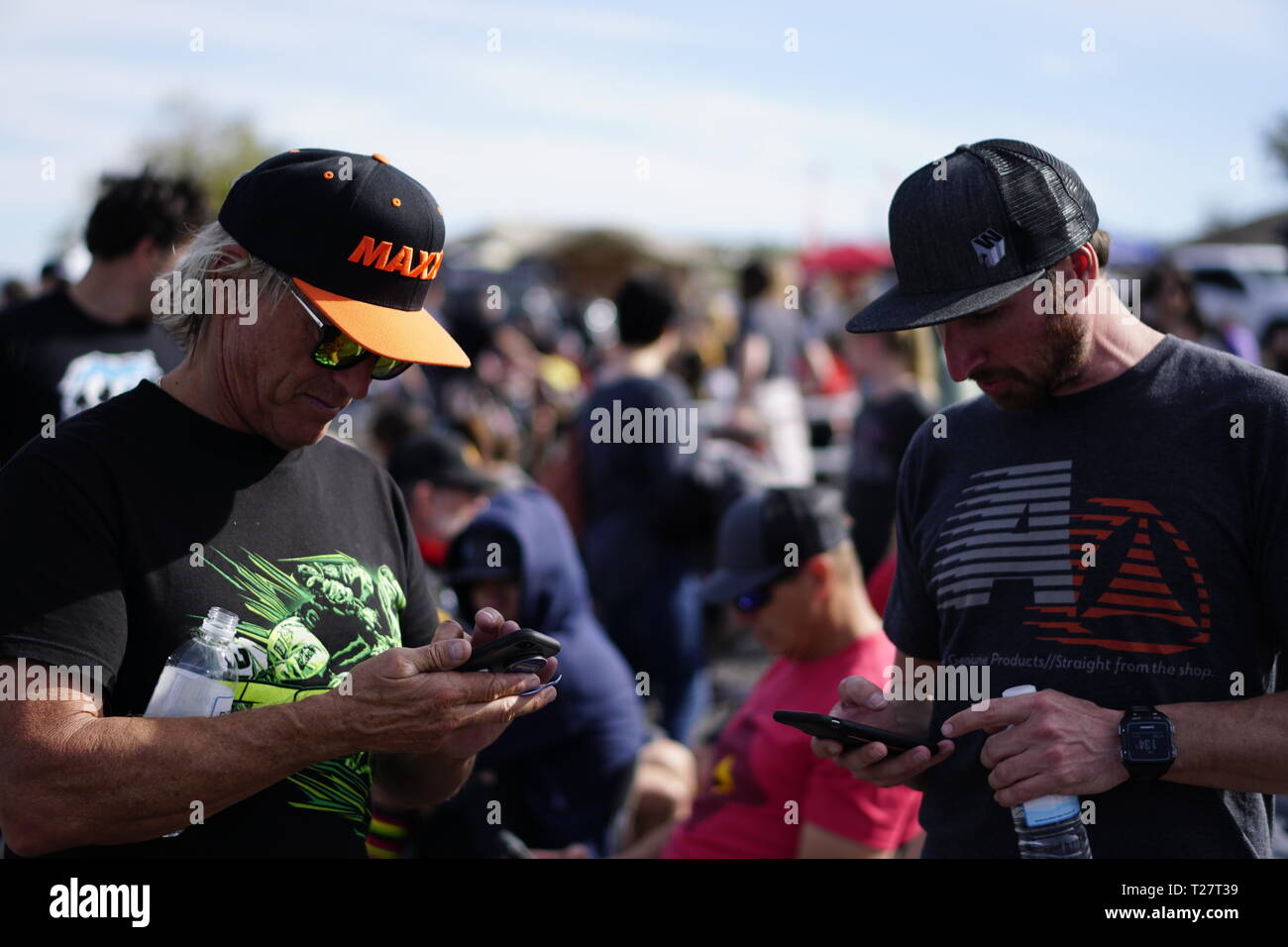 Mountain Bike Race - Finish Line Stock Photo - Alamy
