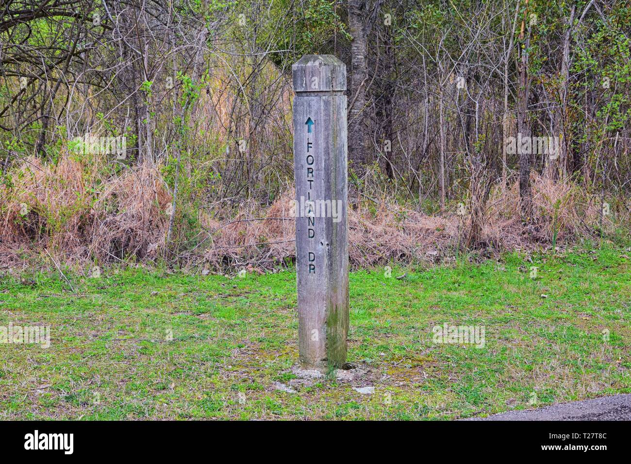 Trail and warning signs along the Shelby Bottoms Greenway and Natural ...