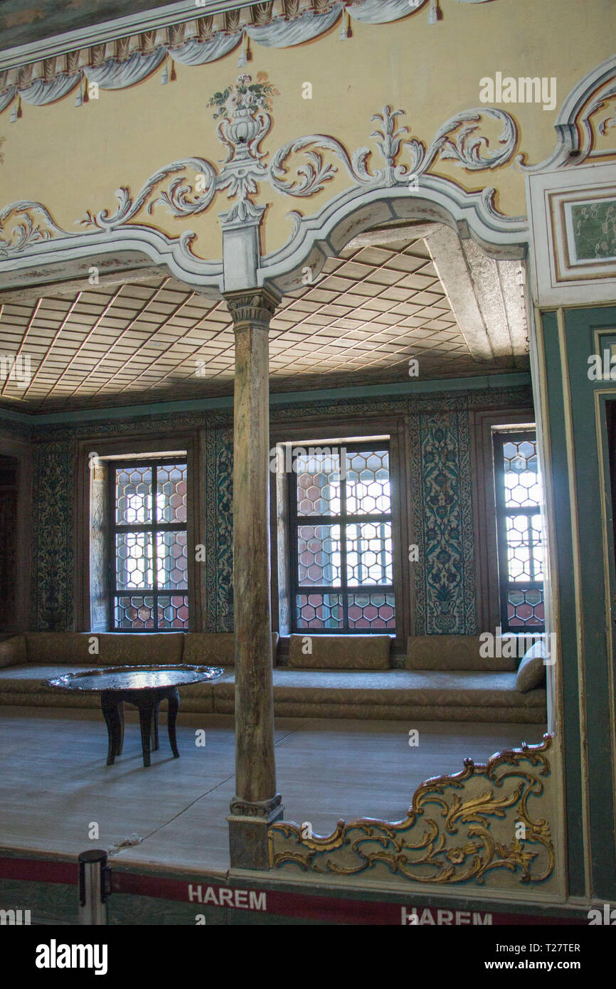Old window Architecture from the Ottoman times In Istanbul Stock Photo ...