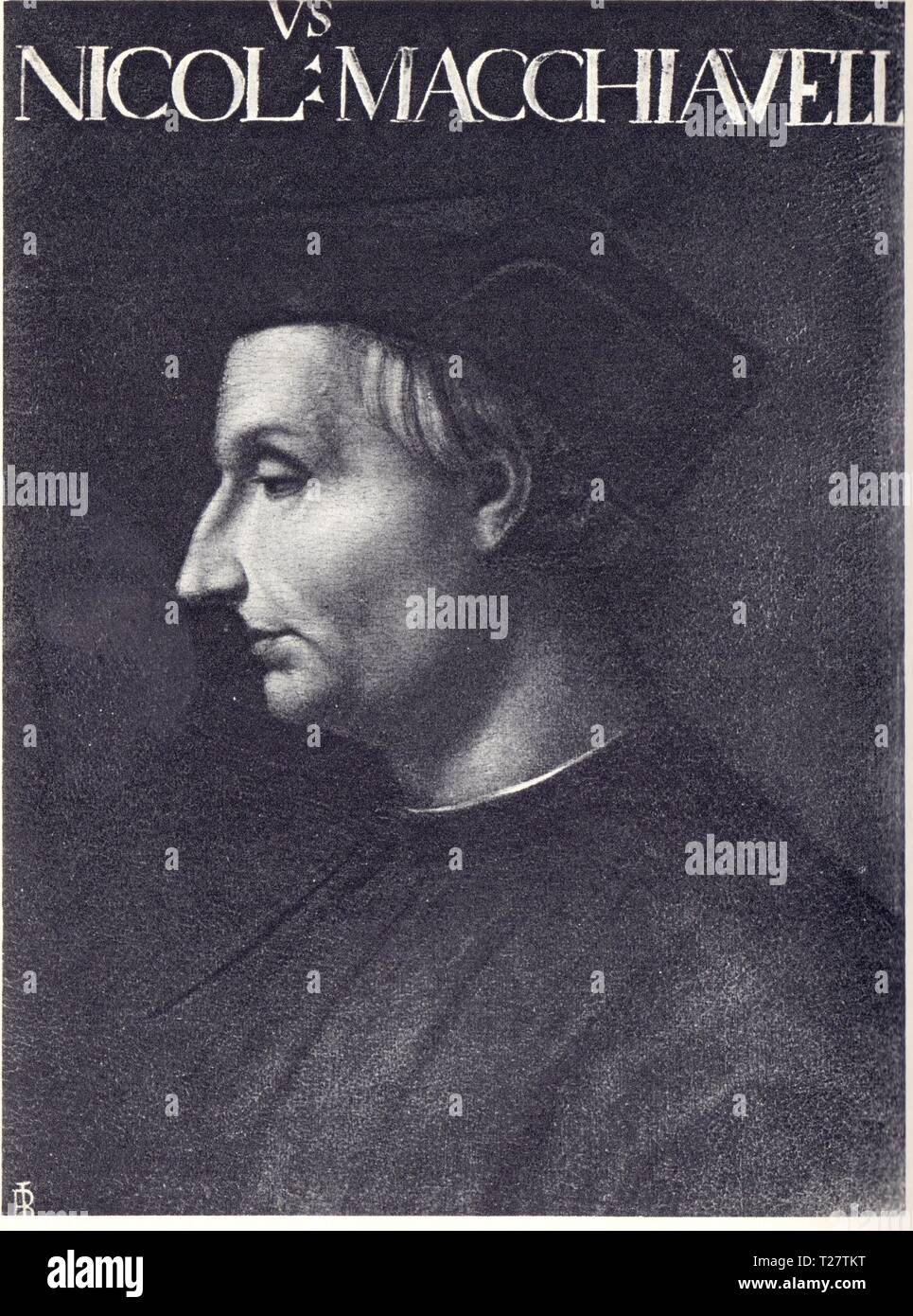 NICCOLO MACHIAVELLI.ARTIST UNKNOW Stock Photo - Alamy