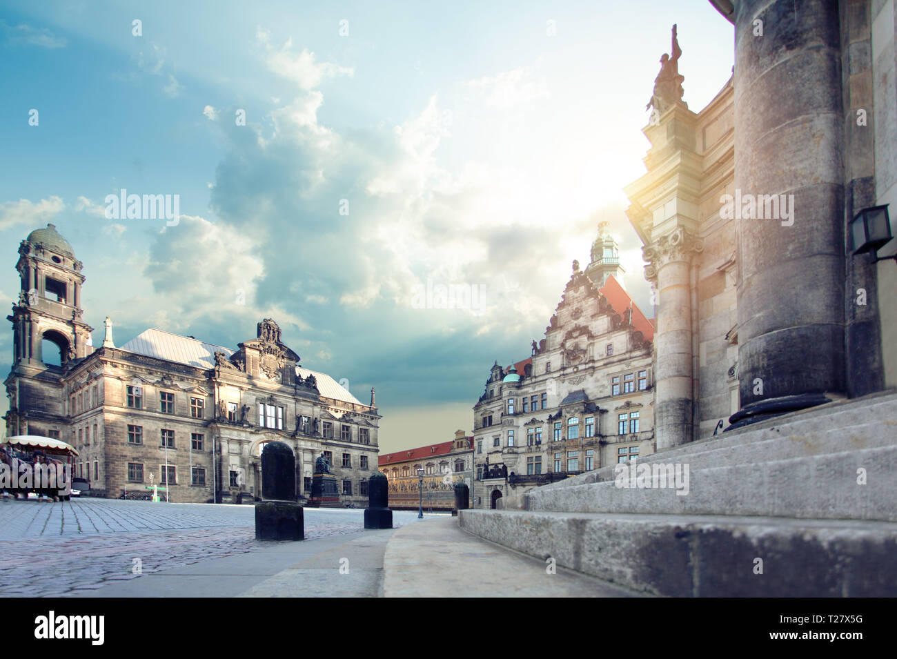 Central streets old town in dresden hi-res stock photography and images ...