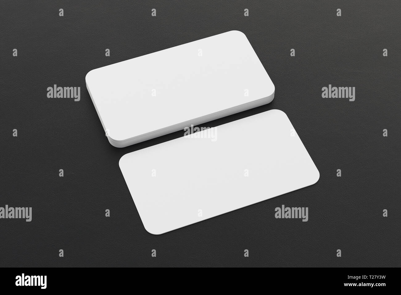 Business card round corner mockup hi-res stock photography and images ...